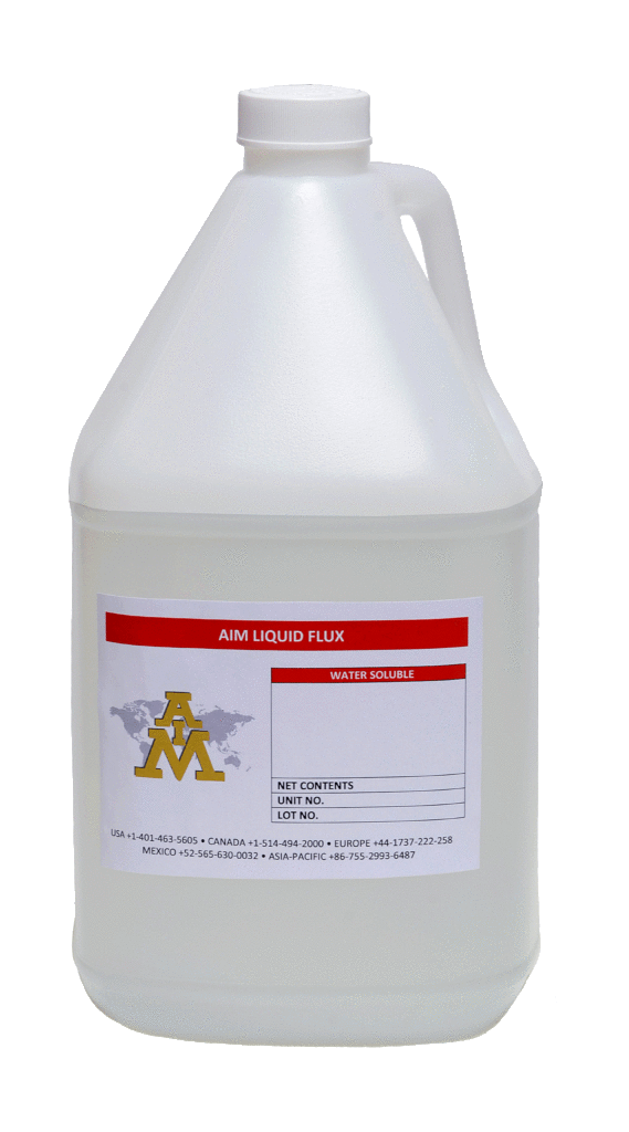 WS715M Water Soluble Liquid Flux - AIM Solder