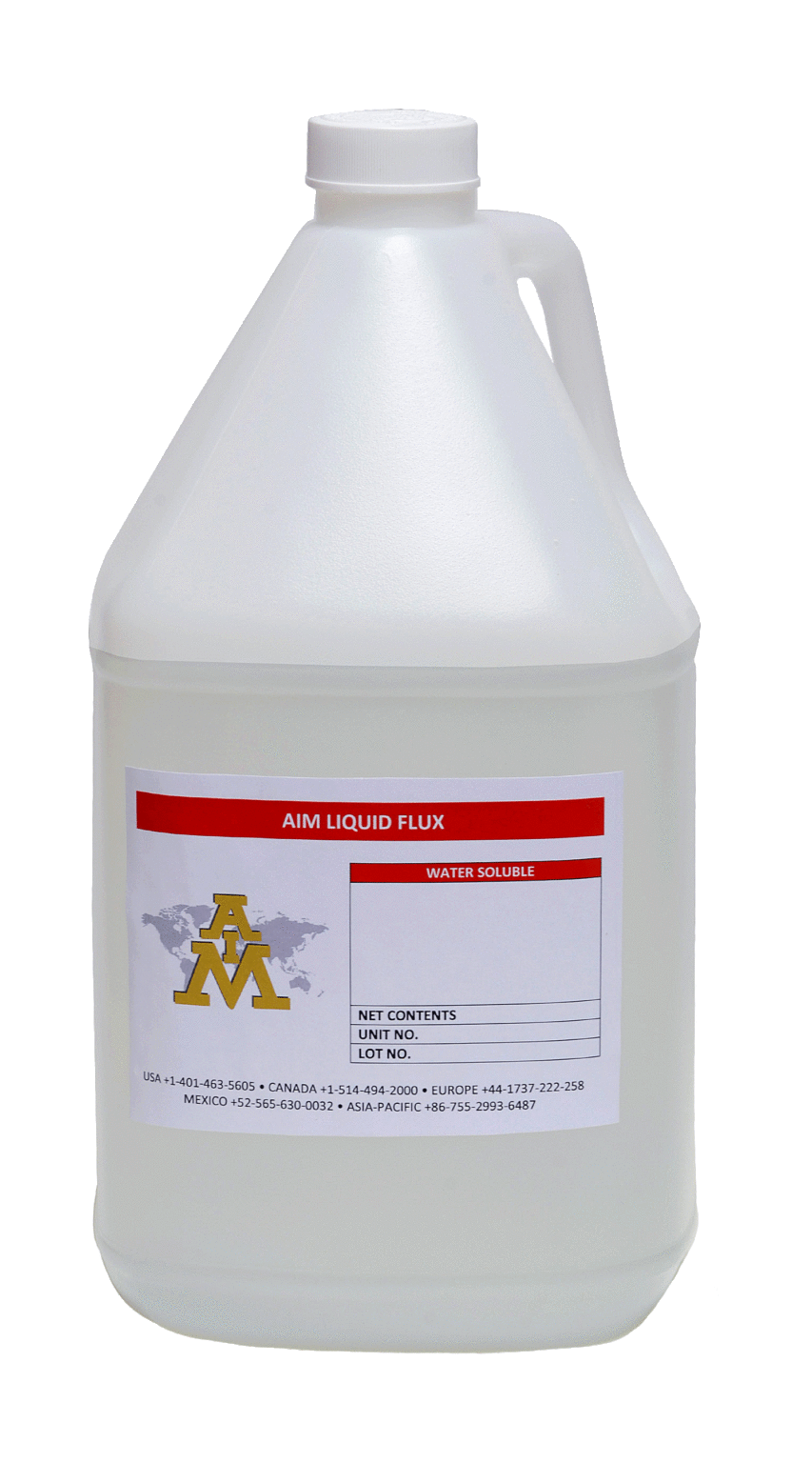 WS715M Water Soluble Liquid Flux - AIM Solder